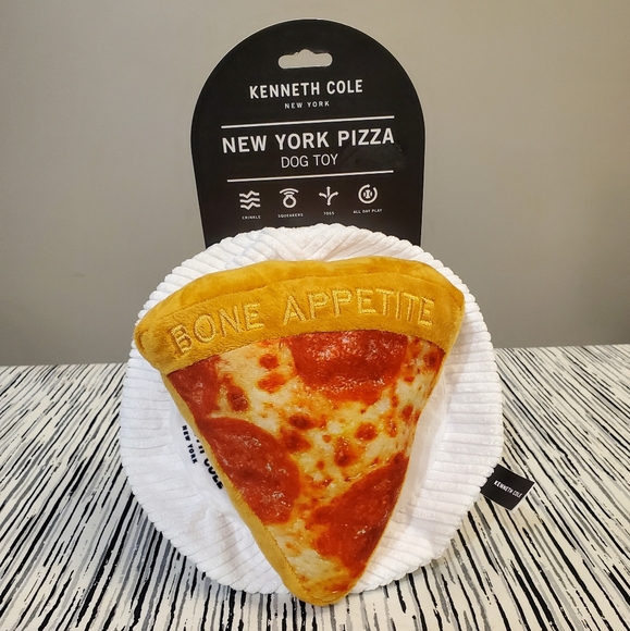 Kenneth Cole | Dog | Kenneth Cole New York Pizza Slice On Plate Dog Toy ...